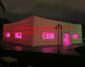China Advertising Inflatable Tent , Outdoor Inflatable Cube Tent Large Square With Rooms supplier