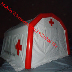China Portable 0.65mm PVC Tarpaulin Inflatable Medical Tent For Hospital supplier