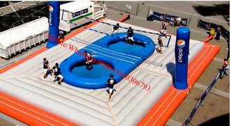 China Inflatable water sport inflatable volleyball court inflatable volleyball field supplier