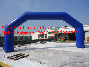 China 20m Giant bule color inflatable arch cheap inflatable arch for sale supplier