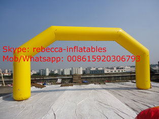 China 12m Giant yellow color inflatable arch cheap inflatable arch for sale supplier