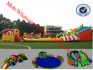 China inflatable commercial water park portable water park giant inflatable water slide supplier