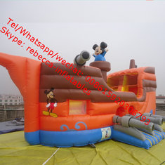 China water slide giant inflatable pirate ship water slide supplier