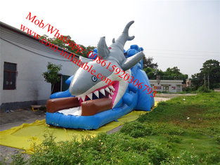 China inflatable shark water slide inflatable shark slide supplier