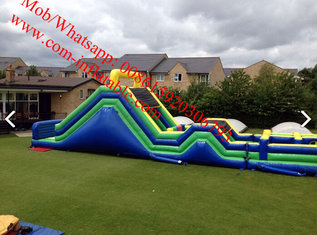 China Giant 135 foot  inflatable assault obstacle course supplier