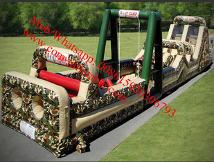 China 85 Foot Inflatable Military Obstacle Course supplier