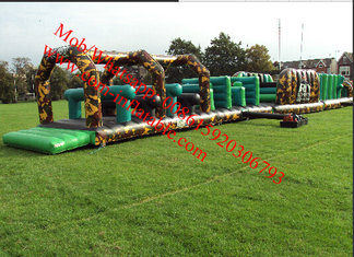 China Army inflatable children's assault course26.5x27.5 Inflatable Obstacle Course supplier