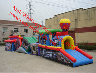 China Inflatable Train Obstacle Course giant inflatable obstacle course supplier