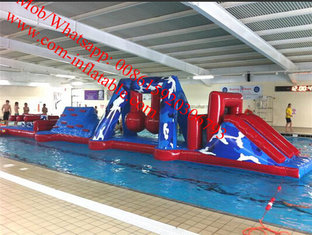 China wipeout inflatable water obstacle course inflatable floating obstacle supplier