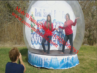 China 3 - 6m dia advertising Inflatable Snow Globe Bubble Decorations / Snow Bubble supplier