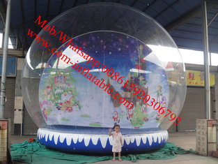 China christmas photo snow globe outdoor snow globe inflatable decorations supplier