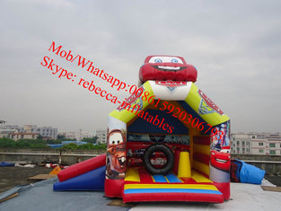 China inflatable car bouncy combo inflatable bouncer slide supplier
