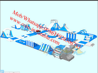 China inflatable floating island water sports games inflatable water park games supplier