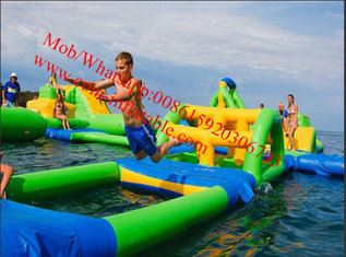China PVC Tarpaulin Lake Inflatable Water Park for Adults Inflatable Aqua Park Games supplier
