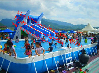 China outdoor swimming pool  above ground pool water slide  inflatable slide for inflatable pool supplier