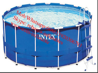 China intex metal round shape above groun frame pool frame pool Commercial Inflatable Frame Pool supplier