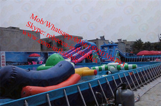 China 0.9mm OEM Small Metal Frame Pools For Family Yard Adults Metal Frame Pool For Water Sports supplier