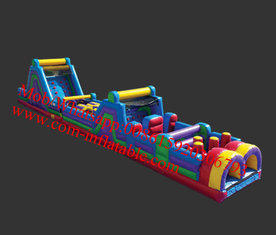 China Commercial Baby / Kid Inflatable Obstacle Course Equipment For Amusement Park supplier