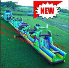 China Huge Fire Retardant Inflatable Obstacle Course For Adults And Children supplier