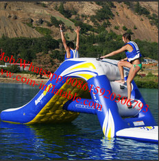 China Freefall 6 Inflatable Water Slide Aquatic Jungle Joe Water Slide supplier