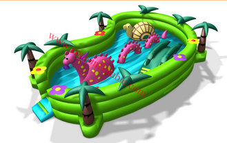 China New design inflatable bouncer for sale inflatable amusement park small playground supplier