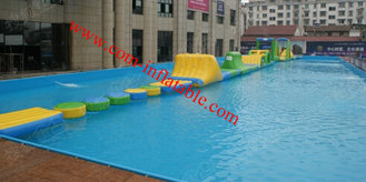 China Cheap inflatable water obstacle course for sale ， inflatable floating obstacle supplier