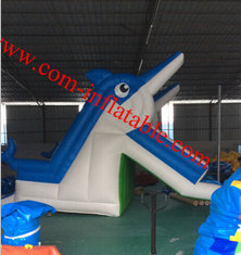 China large inflatable dolphins water slide pool inflatable water slide for kids and adults supplier