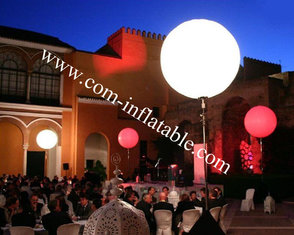 China Tripod Standing inflatable RGB LED Balloon,Inflatable custom print Ball tripod balloon supplier