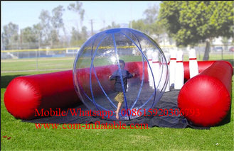 China Human Bowling Ball Inflatable Sports , human hamster ball supplier