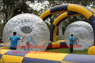 China Inflatable Race Track roller raceway using Zorb Balls aka Bubble Balls or Hamster Balls supplier