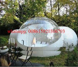 China Inflatable bubble tent outdoor with 2 tunnels,plastic bubble balloon supplier