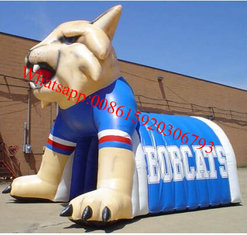 China Bobcats inflatable football helmet tunnal supplier
