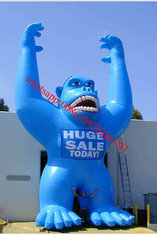 China Blue colour pvc tarpaulin inflatable gorilla supplier