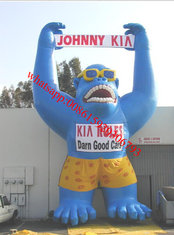 China 25ft blue colour pvc tarpaulin inflatable gorilla supplier
