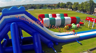 China Europe`s largest inflatable slide inflatable water slide  Gung-ho inflatable obstacle course 5k supplier