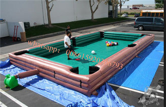 China inflatable billiard table , inflatable human foosball , human foosball sacco ,  human inflatable ball pool table soccer supplier