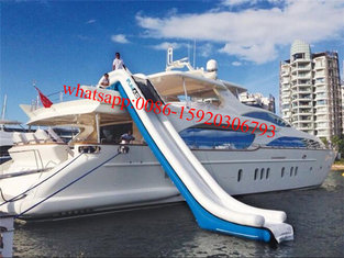 China inflatable water slide for yachts , inflatable water slides for boats , inflatable boat slide supplier