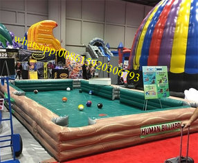 China inflatable human foosball , inflatable human billiards , human foosball inflatable , snooker game , snooker table supplier
