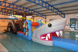 China Pirate inflatable pool obstacle course for kids cheap inflatable obstacle course, inflatable pool obstacle supplier