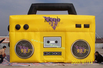 China Inflatable radio box model carton character inflatable advertising carton supplier
