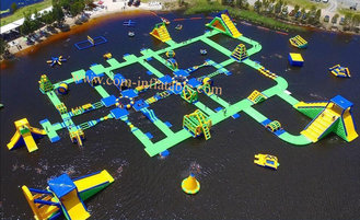 China portable water park water games park water park games amusement park slide for sale giant inflatable floating water park supplier