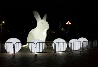 China inflatable rabbit balloon  lighting balloon supplier