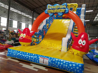 China Spongebob kids slide inflatable supplier
