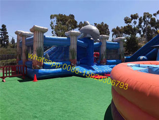 China undersea world theme bouncy castle dolphin bounce supplier