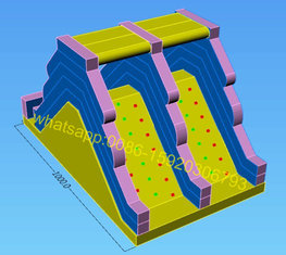 China new design giant double slip n slide inflatable slide supplier