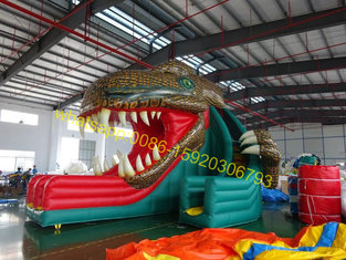 China dinosaur giant inflatable slide supplier