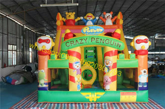 China crazy birds  bouncy castle slide inflatable supplier