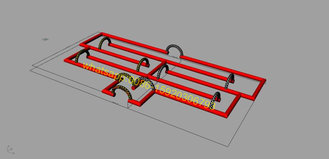 China new design inflatable race car  track supplier