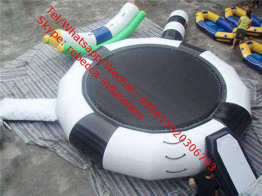 PVC Tarpaulin cheap  inflatable water trampoline rental for adults and kids supplier