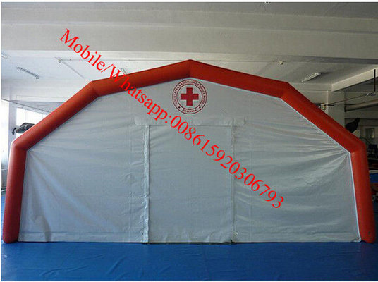 White Inflatable Hospital Tent , 0.65mm PVC Inflatable Emergency Tent supplier